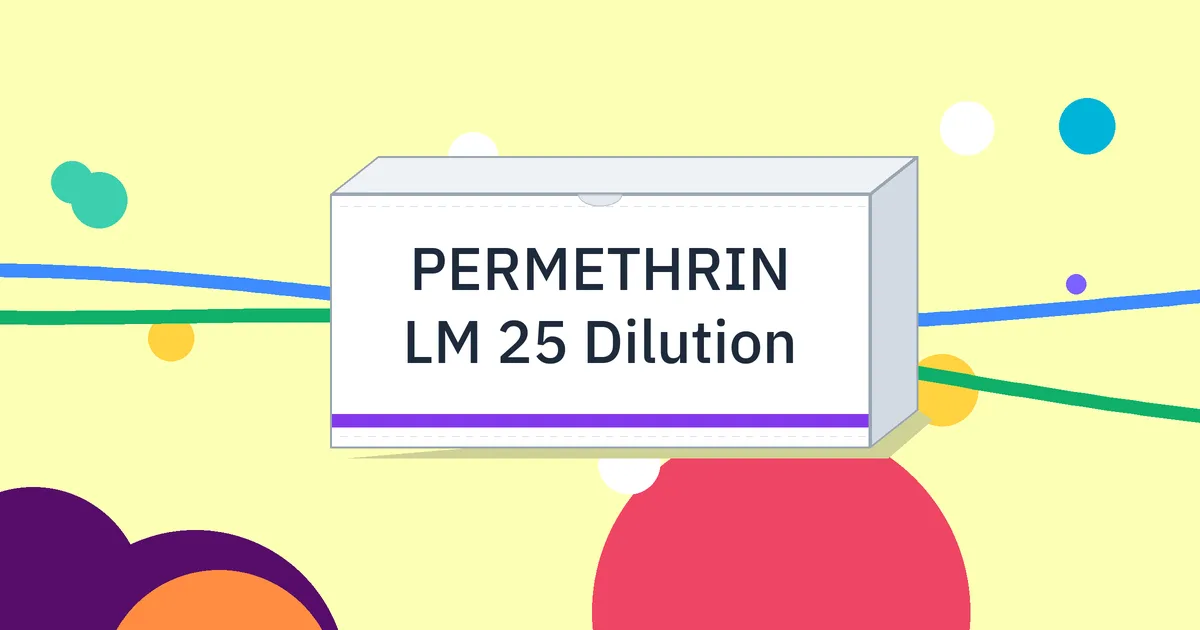 Symbolbild: Packung mit der Aufschrift PERMETHRIN LM 25 Dilution (PZN 13635711) – Verfügbarkeit und Bezug in Apotheken in Frankfurt am Main