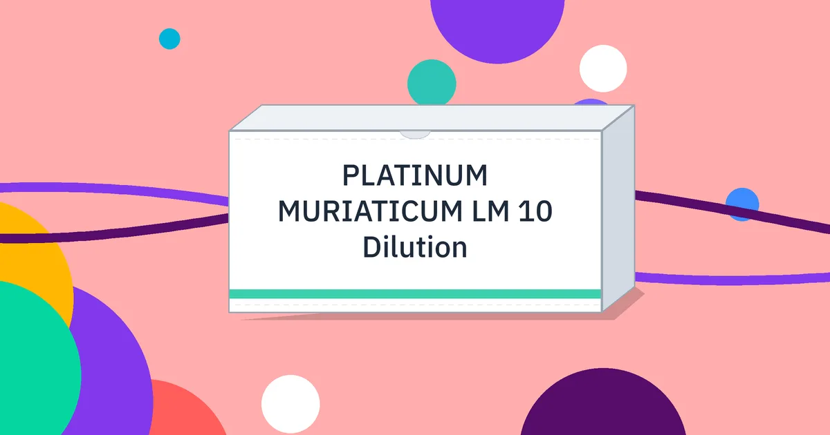 Symbolbild: Packung mit der Aufschrift PLATINUM MURIATICUM LM 10 Dilution (PZN 13648027) – Verfügbarkeit und Bezug in Apotheken in Frankfurt am Main