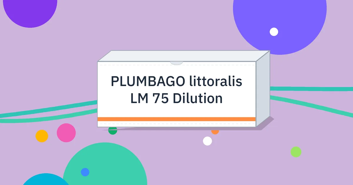 Symbolbild: Packung mit der Aufschrift PLUMBAGO littoralis LM 75 Dilution (PZN 13649274) – Verfügbarkeit und Bezug in Apotheken in Frankfurt am Main