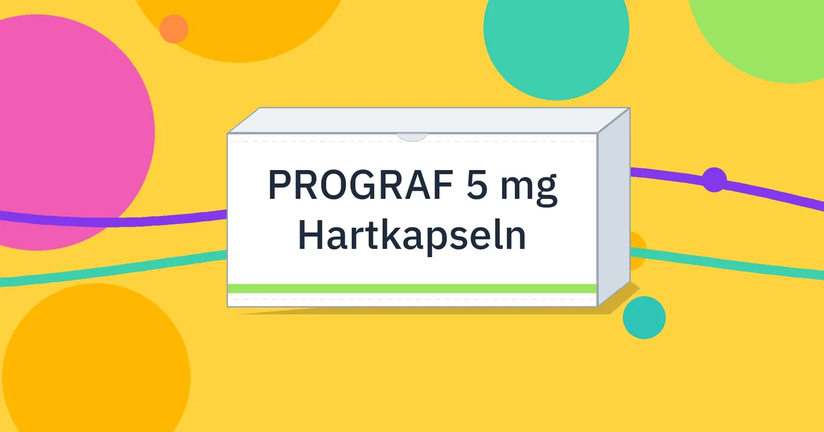 Symbolbild: Packung mit der Aufschrift PROGRAF 5 mg Hartkapseln (PZN 13725354) – Verfügbarkeit und Bezug in Apotheken in Frankfurt am Main