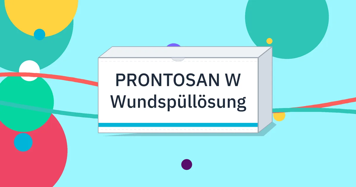 Symbolbild: Packung mit der Aufschrift PRONTOSAN W Wundspüllösung (PZN 19295742) – Verfügbarkeit und Bezug in Apotheken in Frankfurt am Main