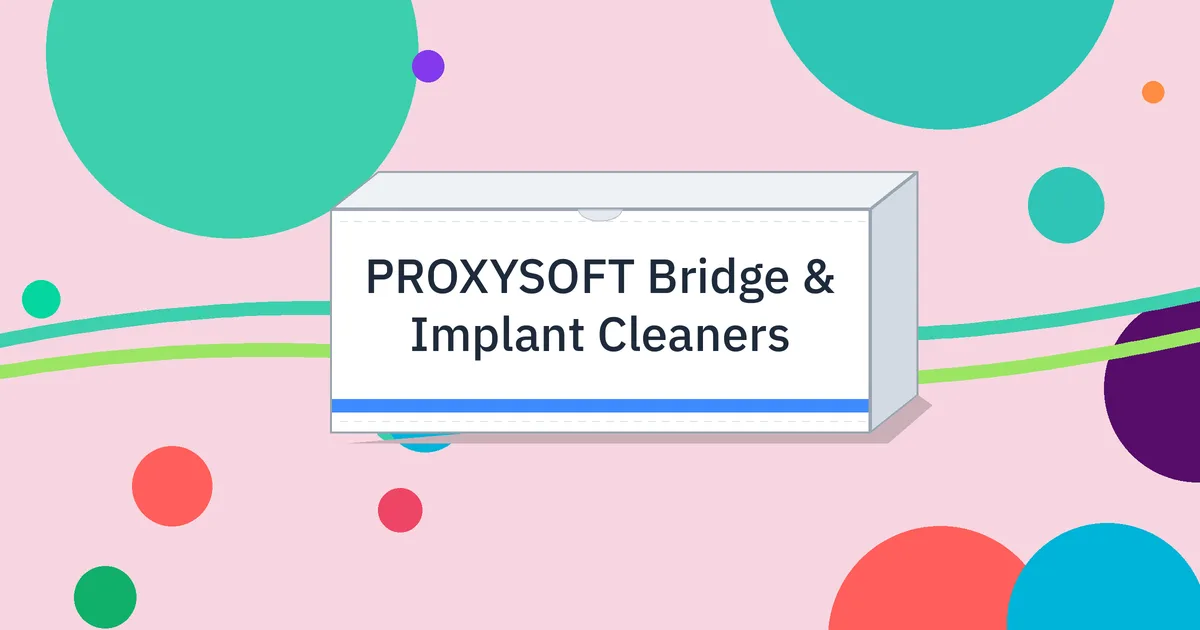 Symbolbild: Packung mit der Aufschrift PROXYSOFT Bridge & Implant Cleaners (PZN 12338359) – Verfügbarkeit und Bezug in Apotheken in Frankfurt am Main