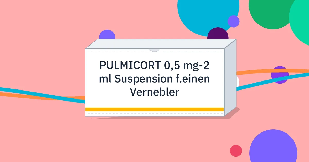 Symbolbild: Packung mit der Aufschrift PULMICORT 0,5 mg-2 ml Suspension f.einen Vernebler (PZN 17263270) – Verfügbarkeit und Bezug in Apotheken in Frankfurt am Main