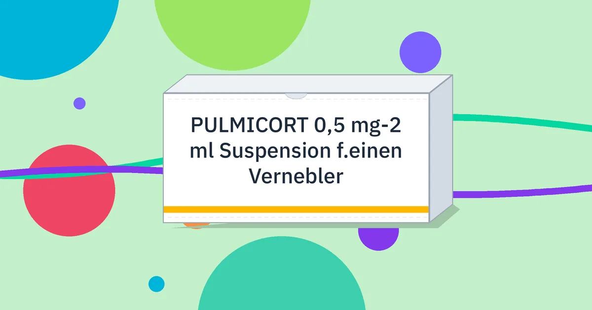 Symbolbild: Packung mit der Aufschrift PULMICORT 0,5 mg-2 ml Suspension f.einen Vernebler (PZN 17448213) – Verfügbarkeit und Bezug in Apotheken in Frankfurt am Main