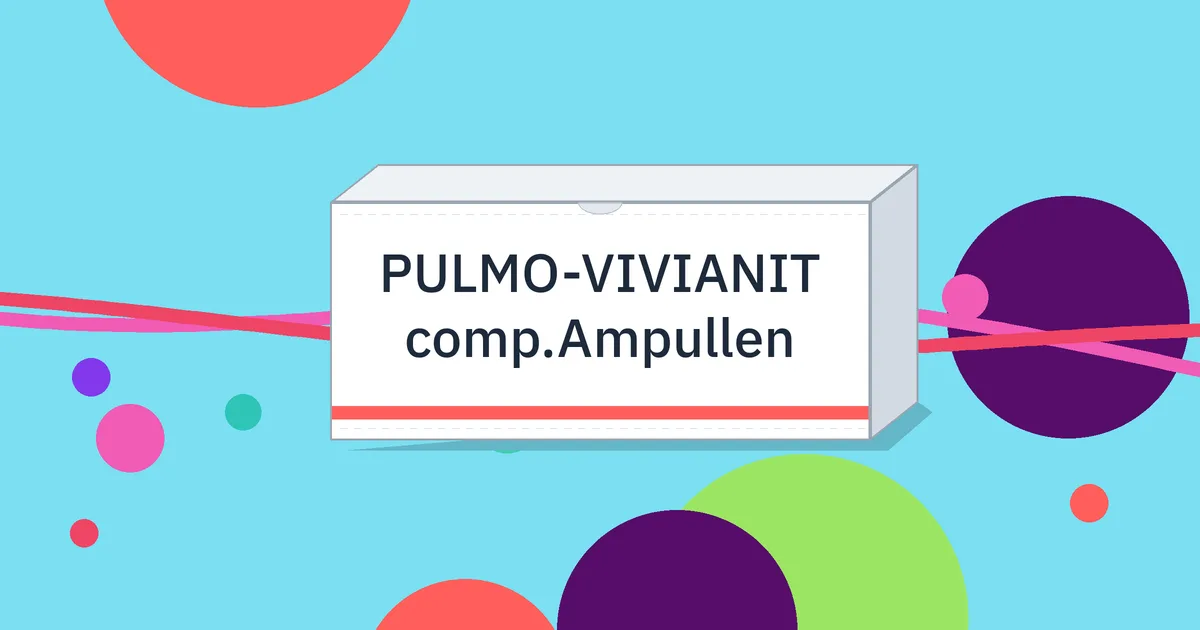 Symbolbild: Packung mit der Aufschrift PULMO-VIVIANIT comp.Ampullen (PZN 02422194) – Verfügbarkeit und Bezug in Apotheken in Frankfurt am Main