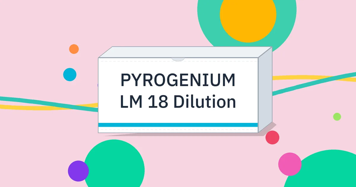Symbolbild: Packung mit der Aufschrift PYROGENIUM LM 18 Dilution (PZN 10532181) – Verfügbarkeit und Bezug in Apotheken in Frankfurt am Main
