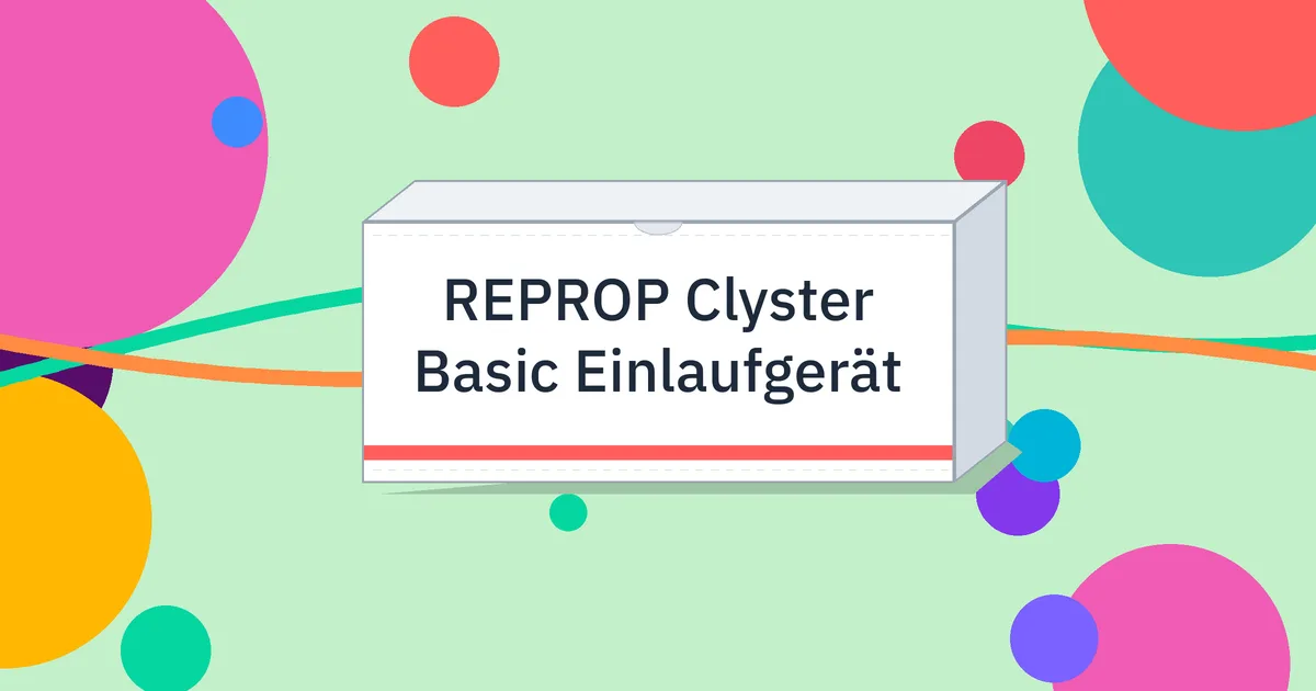 Symbolbild: Packung mit der Aufschrift REPROP Clyster Basic Einlaufgerät (PZN 00123719) – Verfügbarkeit und Bezug in Apotheken in Frankfurt am Main