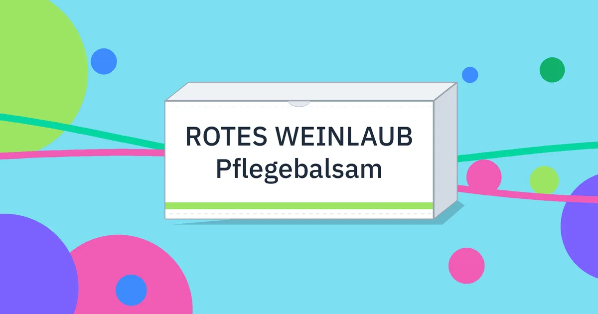 Symbolbild: Packung mit der Aufschrift ROTES WEINLAUB Pflegebalsam (PZN 16204199) – Verfügbarkeit und Bezug in Apotheken in Frankfurt am Main