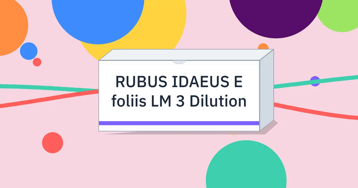 Symbolbild: Packung mit der Aufschrift RUBUS IDAEUS E foliis LM 3 Dilution (PZN 13681415) – Verfügbarkeit und Bezug in Apotheken in Frankfurt am Main