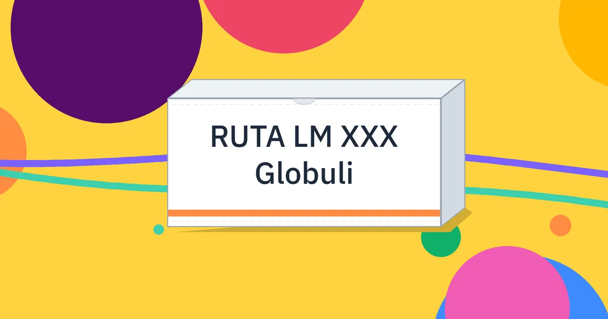 Symbolbild: Packung mit der Aufschrift RUTA LM XXX Globuli (PZN 02678812) – Verfügbarkeit und Bezug in Apotheken in Frankfurt am Main