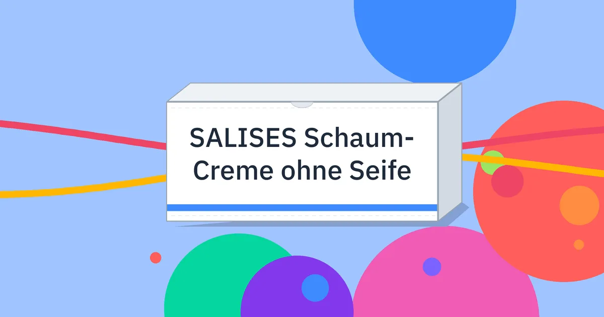 Symbolbild: Packung mit der Aufschrift SALISES Schaum-Creme ohne Seife (PZN 18099074) – Verfügbarkeit und Bezug in Apotheken in Frankfurt am Main