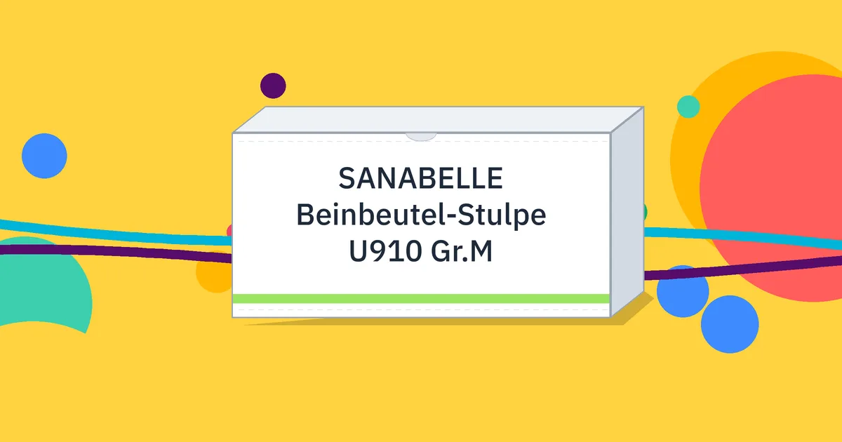 Symbolbild: Packung mit der Aufschrift SANABELLE Beinbeutel-Stulpe U910 Gr.M (PZN 10069501) – Verfügbarkeit und Bezug in Apotheken in Frankfurt am Main