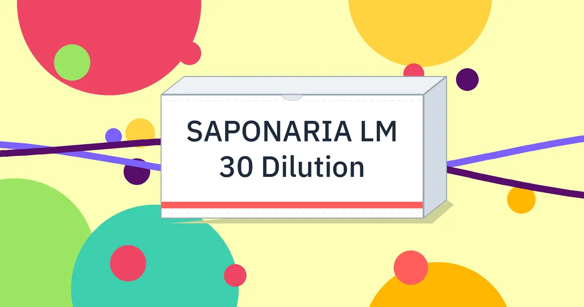 Symbolbild: Packung mit der Aufschrift SAPONARIA LM 30 Dilution (PZN 13686720) – Verfügbarkeit und Bezug in Apotheken in Frankfurt am Main