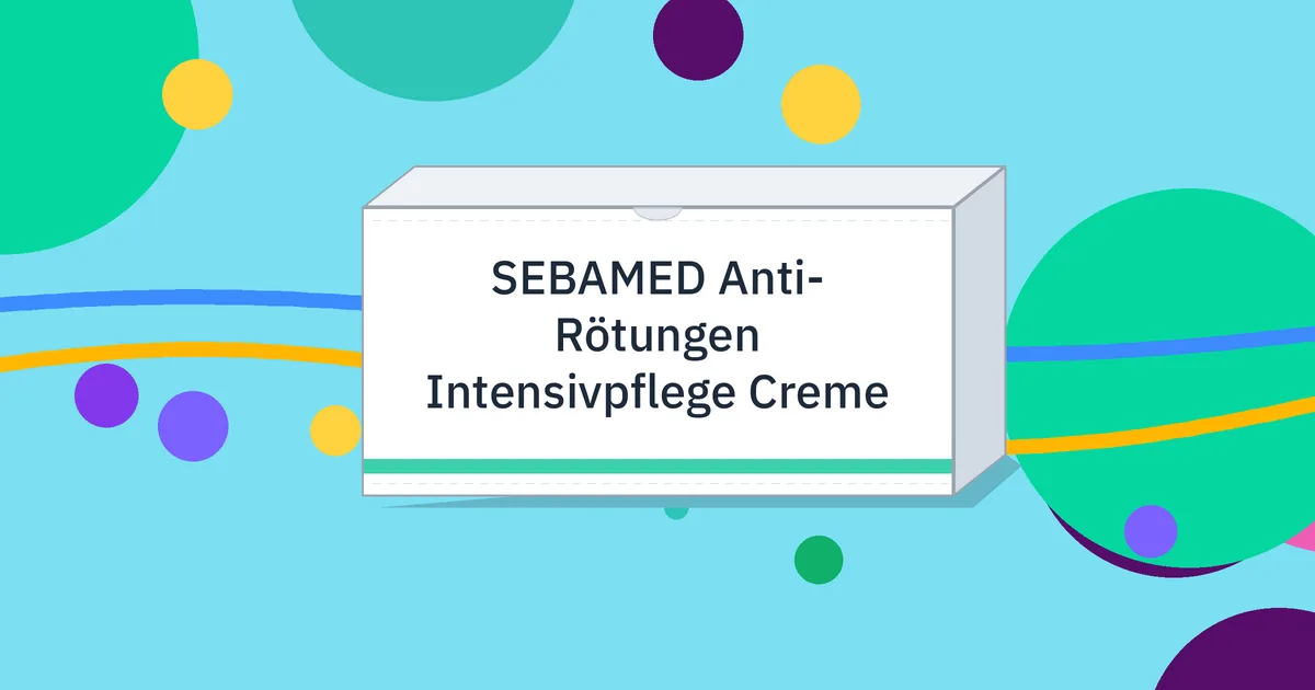 Symbolbild: Packung mit der Aufschrift SEBAMED Anti-Rötungen Intensivpflege Creme (PZN 19210243) – Verfügbarkeit und Bezug in Apotheken in Frankfurt am Main