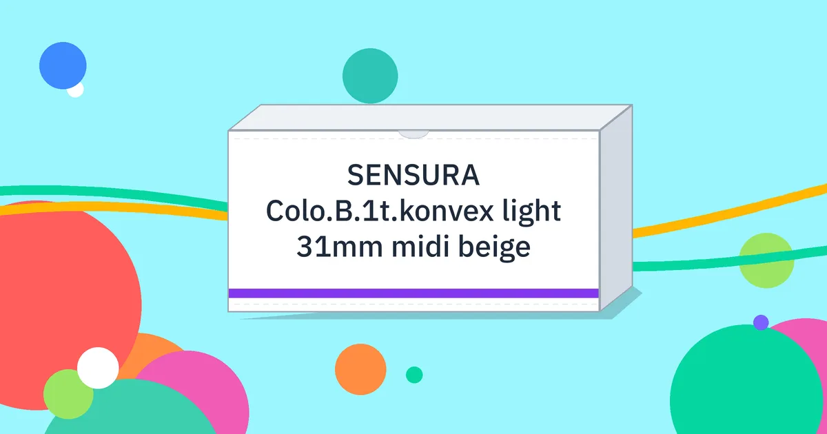 Symbolbild: Packung mit der Aufschrift SENSURA Colo.B.1t.konvex light 31mm midi beige (PZN 00827047) – Verfügbarkeit und Bezug in Apotheken in Frankfurt am Main