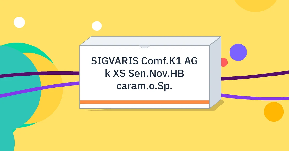 Symbolbild: Packung mit der Aufschrift SIGVARIS Comf.K1 AG k XS Sen.Nov.HB caram.o.Sp. (PZN 17101225) – Verfügbarkeit und Bezug in Apotheken in Frankfurt am Main