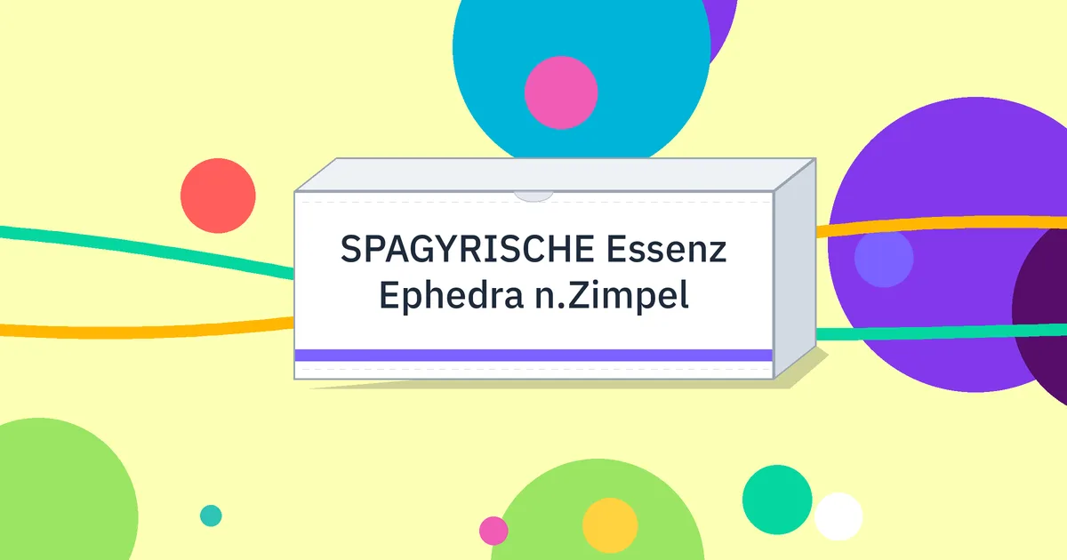 Symbolbild: Packung mit der Aufschrift SPAGYRISCHE Essenz Ephedra n.Zimpel (PZN 00916466) – Verfügbarkeit und Bezug in Apotheken in Frankfurt am Main