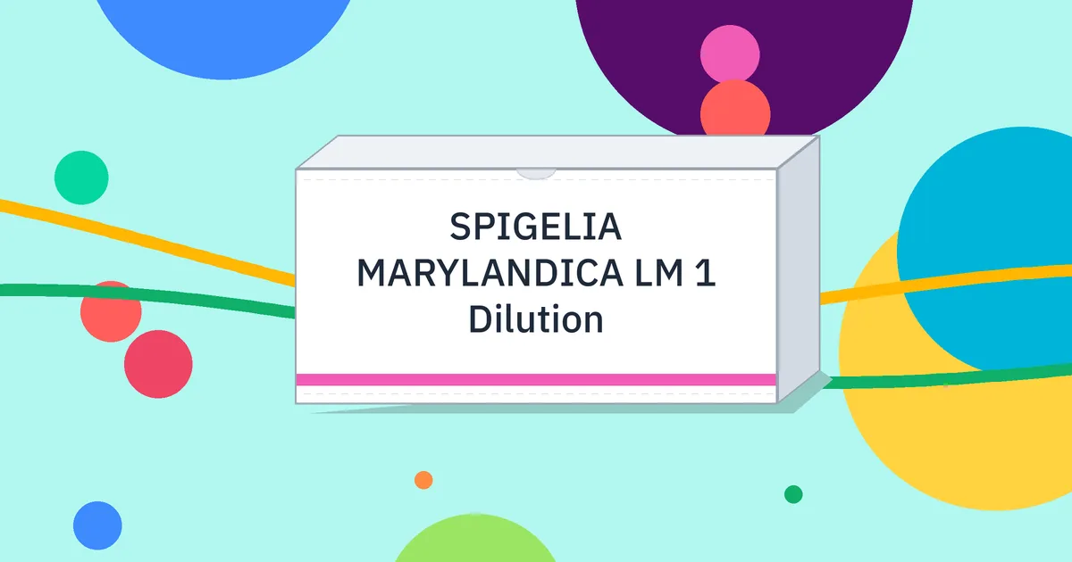 Symbolbild: Packung mit der Aufschrift SPIGELIA MARYLANDICA LM 1 Dilution (PZN 13195442) – Verfügbarkeit und Bezug in Apotheken in Frankfurt am Main