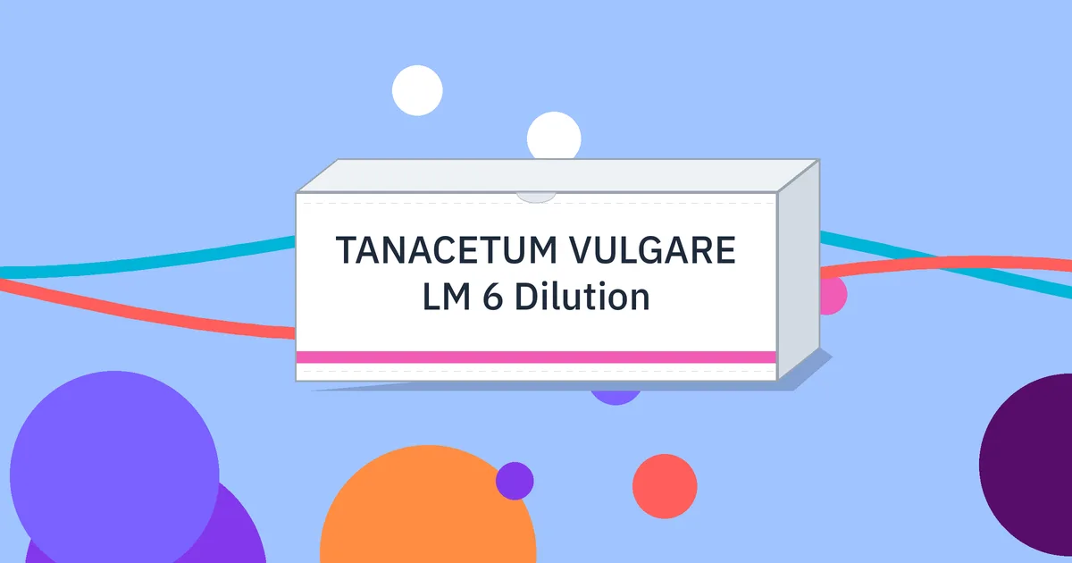 Symbolbild: Packung mit der Aufschrift TANACETUM VULGARE LM 6 Dilution (PZN 13212962) – Verfügbarkeit und Bezug in Apotheken in Frankfurt am Main