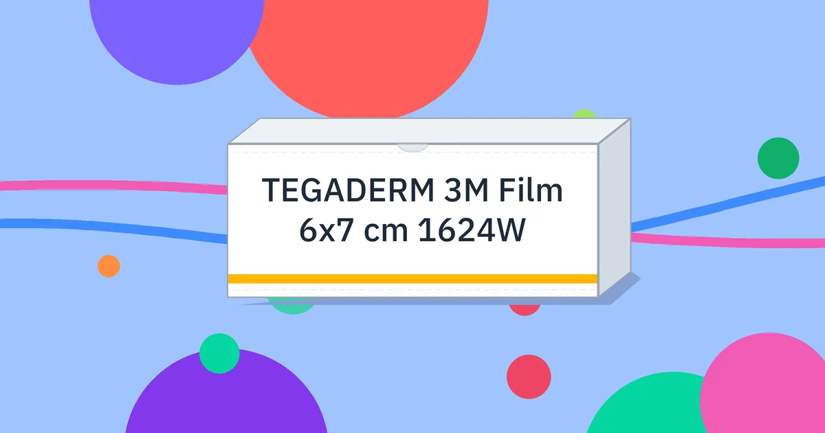 Symbolbild: Packung mit der Aufschrift TEGADERM 3M Film 6x7 cm 1624W (PZN 11531315) – Verfügbarkeit und Bezug in Apotheken in Frankfurt am Main
