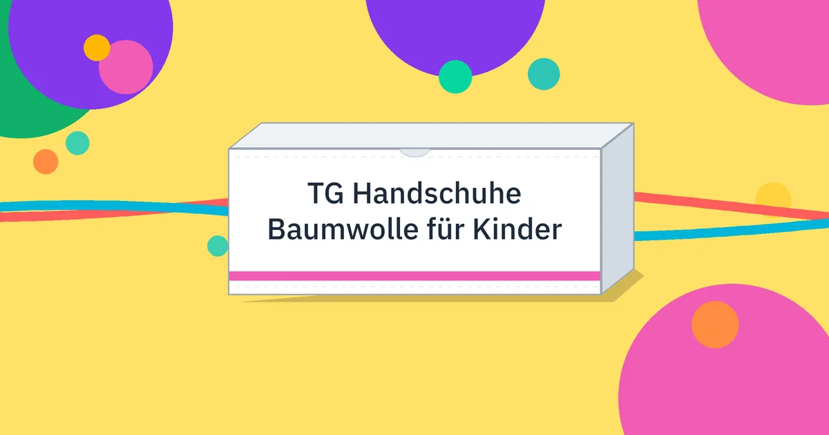 Symbolbild: Packung mit der Aufschrift TG Handschuhe Baumwolle für Kinder (PZN 01311417) – Verfügbarkeit und Bezug in Apotheken in Frankfurt am Main