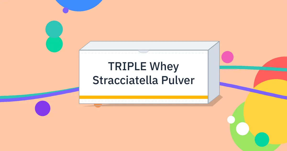 Symbolbild: Packung mit der Aufschrift TRIPLE Whey Stracciatella Pulver (PZN 20720883) – Verfügbarkeit und Bezug in Apotheken in Frankfurt am Main
