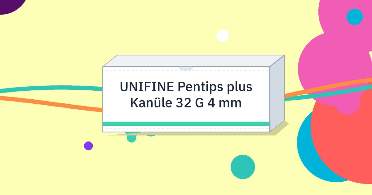 Symbolbild: Packung mit der Aufschrift UNIFINE Pentips plus Kanüle 32 G 4 mm (PZN 10713333) – Verfügbarkeit und Bezug in Apotheken in Frankfurt am Main