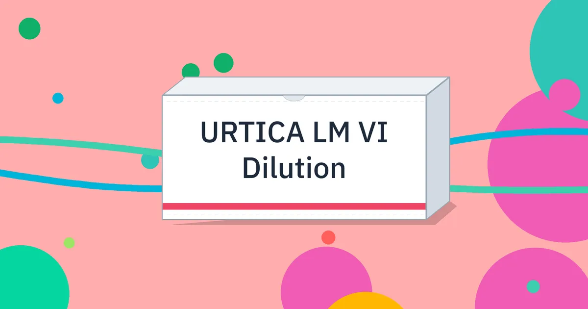 Symbolbild: Packung mit der Aufschrift URTICA LM VI Dilution (PZN 04500001) – Verfügbarkeit und Bezug in Apotheken in Frankfurt am Main
