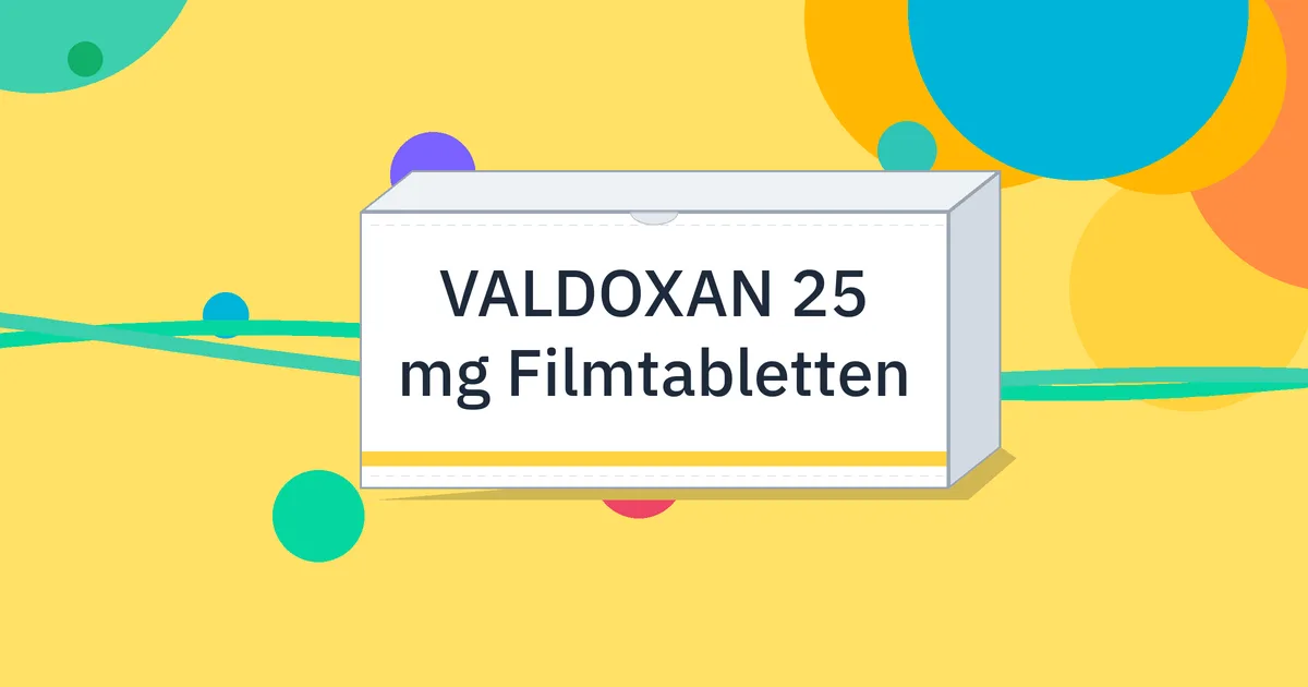 Symbolbild: Packung mit der Aufschrift VALDOXAN 25 mg Filmtabletten (PZN 08922621) – Verfügbarkeit und Bezug in Apotheken in Frankfurt am Main