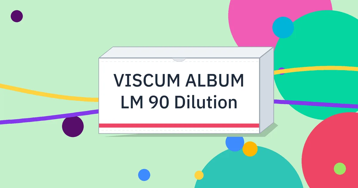 Symbolbild: Packung mit der Aufschrift VISCUM ALBUM LM 90 Dilution (PZN 13278375) – Verfügbarkeit und Bezug in Apotheken in Frankfurt am Main