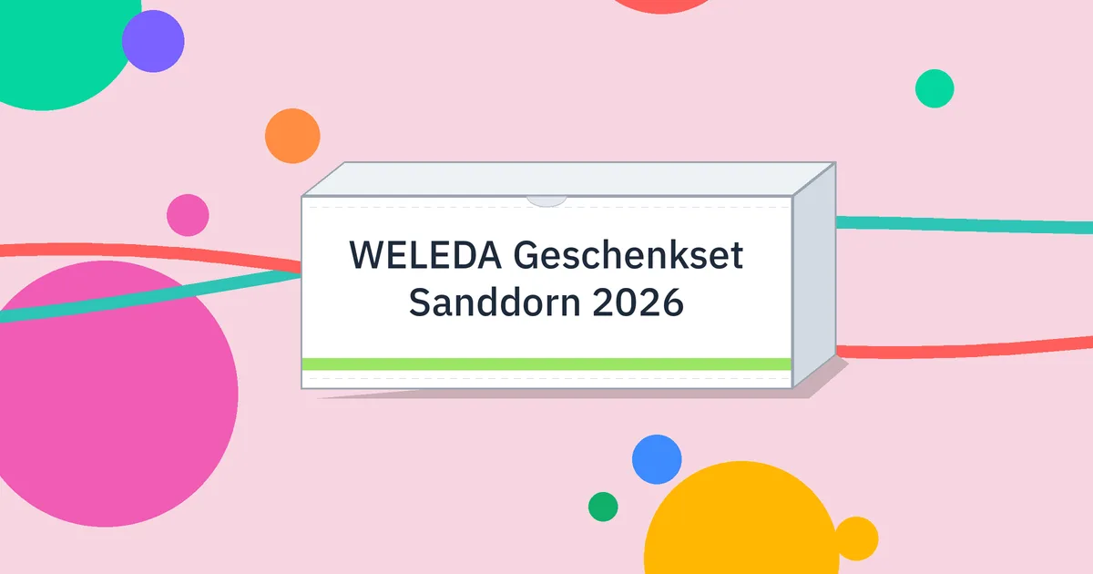 Symbolbild: Packung mit der Aufschrift WELEDA Geschenkset Sanddorn 2026 (PZN 20351109) – Verfügbarkeit und Bezug in Apotheken in Frankfurt am Main