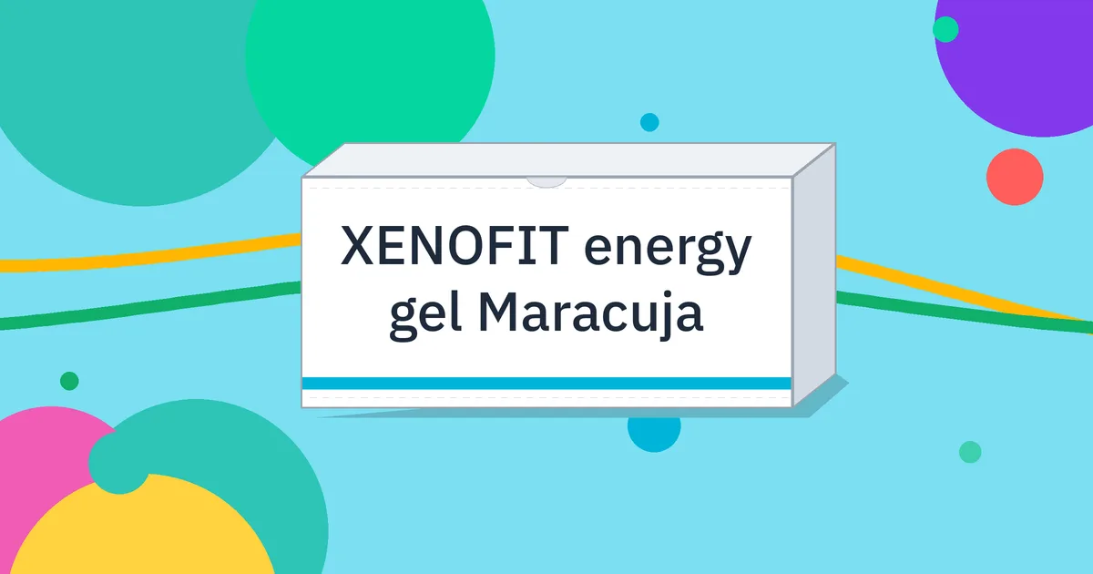 Symbolbild: Packung mit der Aufschrift XENOFIT energy gel Maracuja (PZN 16154515) – Verfügbarkeit und Bezug in Apotheken in Frankfurt am Main