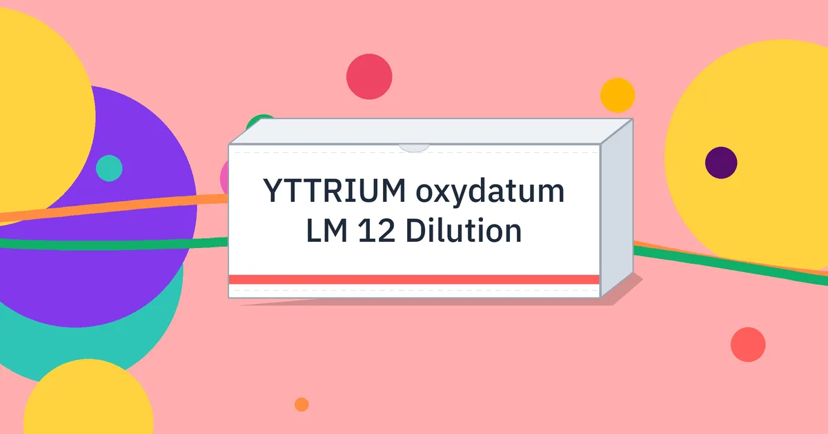 Symbolbild: Packung mit der Aufschrift YTTRIUM oxydatum LM 12 Dilution (PZN 13287807) – Verfügbarkeit und Bezug in Apotheken in Frankfurt am Main