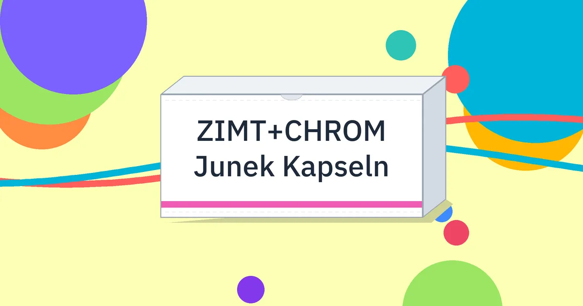 Symbolbild: Packung mit der Aufschrift ZIMT+CHROM Junek Kapseln (PZN 10396370) – Verfügbarkeit und Bezug in Apotheken in Frankfurt am Main
