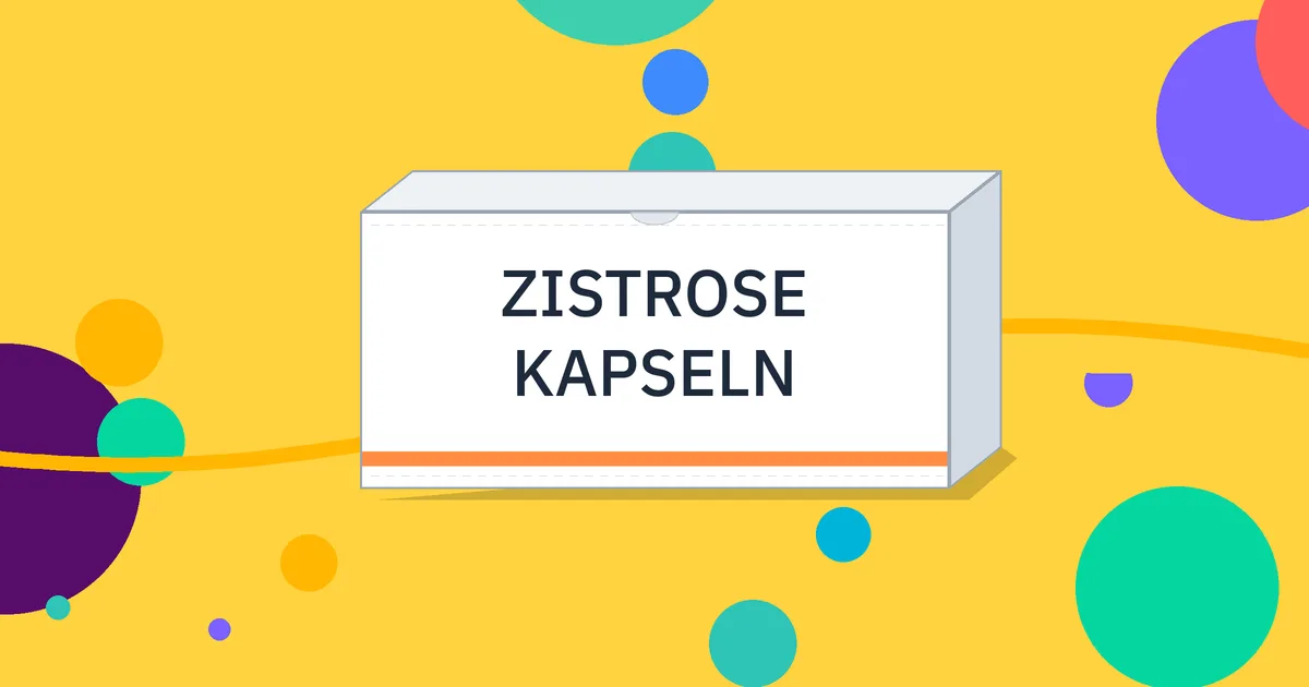 Symbolbild: Packung mit der Aufschrift ZISTROSE KAPSELN (PZN 18815228) – Verfügbarkeit und Bezug in Apotheken in Frankfurt am Main