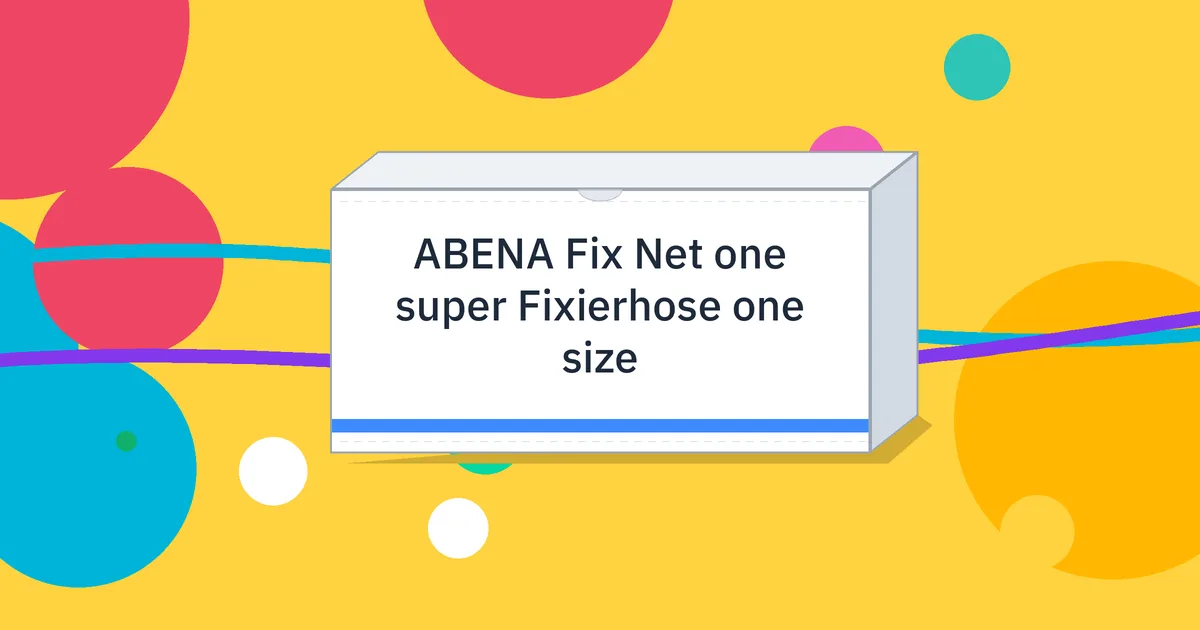 Symbolbild: Packung mit der Aufschrift ABENA Fix Net one super Fixierhose one size (PZN 18161896) – Verfügbarkeit und Bezug in Apotheken in Frankfurt am Main