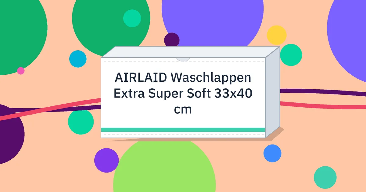 Symbolbild: Packung mit der Aufschrift AIRLAID Waschlappen Extra Super Soft 33x40 cm (PZN 01239370) – Verfügbarkeit und Bezug in Apotheken in Frankfurt am Main