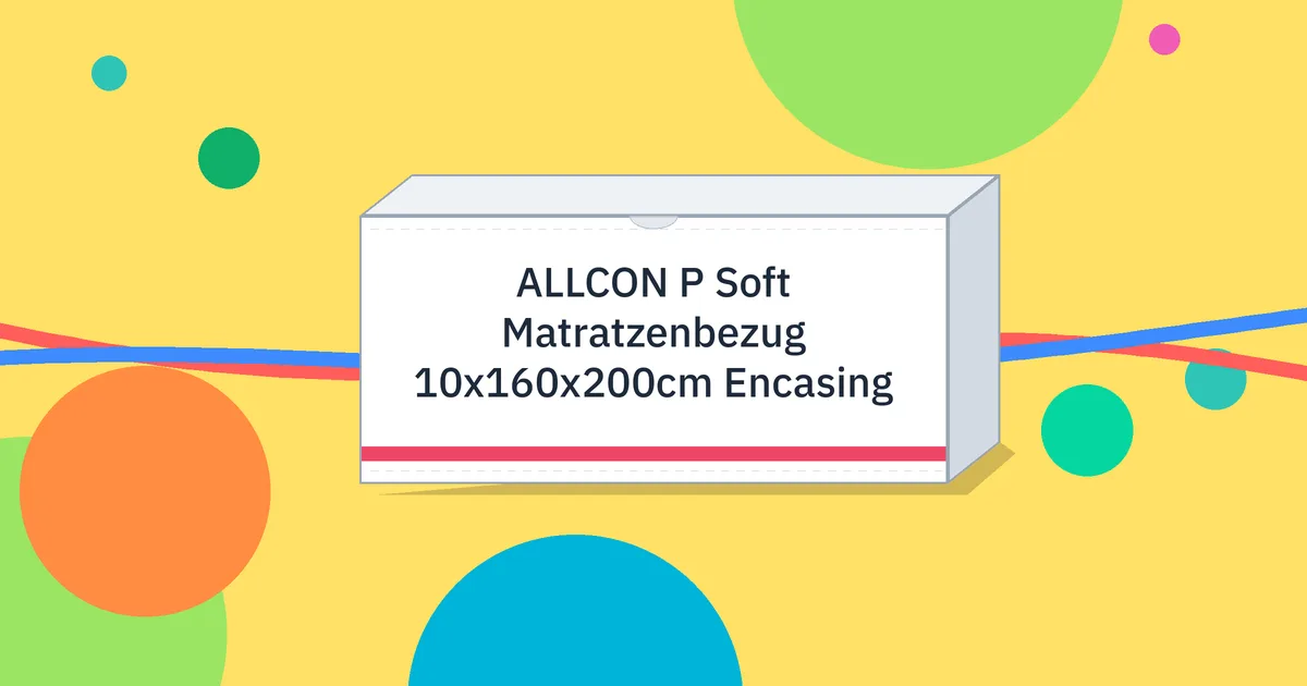 Symbolbild: Packung mit der Aufschrift ALLCON P Soft Matratzenbezug 10x160x200cm Encasing (PZN 19762422) – Verfügbarkeit und Bezug in Apotheken in Frankfurt am Main