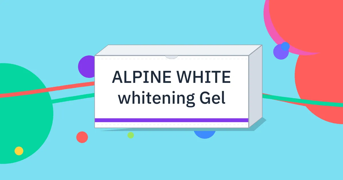 Symbolbild: Packung mit der Aufschrift ALPINE WHITE whitening Gel (PZN 16910419) – Verfügbarkeit und Bezug in Apotheken in Frankfurt am Main