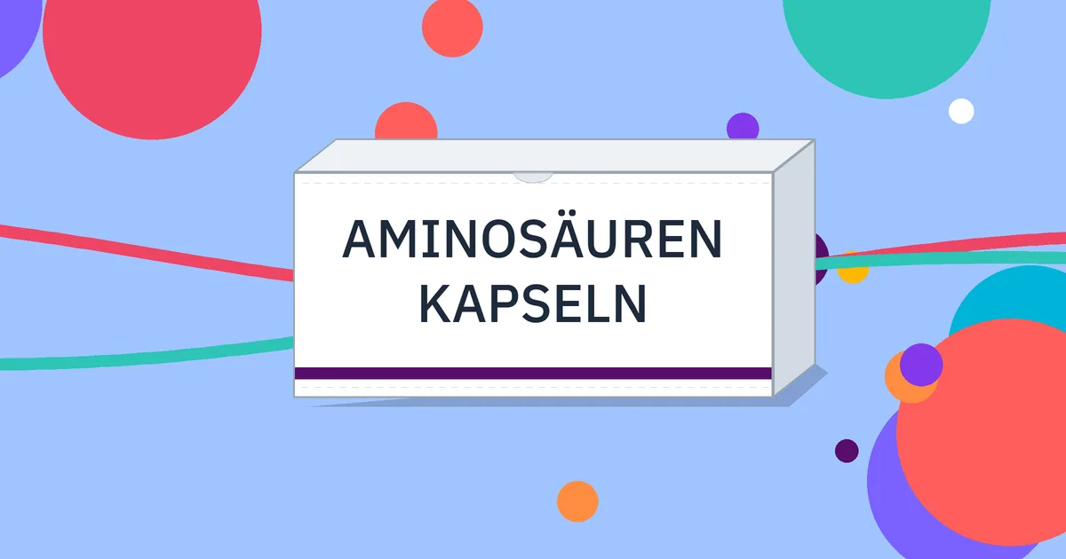 Symbolbild: Packung mit der Aufschrift AMINOSÄUREN KAPSELN (PZN 04885277) – Verfügbarkeit und Bezug in Apotheken in Frankfurt am Main