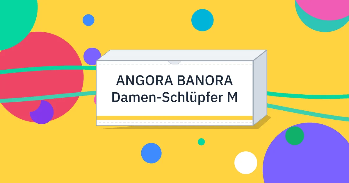Symbolbild: Packung mit der Aufschrift ANGORA BANORA Damen-Schlüpfer M (PZN 04795249) – Verfügbarkeit und Bezug in Apotheken in Frankfurt am Main