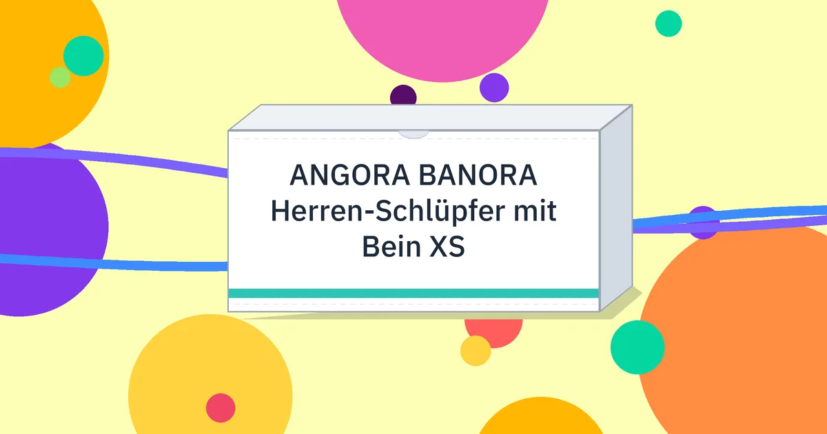Symbolbild: Packung mit der Aufschrift ANGORA BANORA Herren-Schlüpfer mit Bein XS (PZN 06192526) – Verfügbarkeit und Bezug in Apotheken in Frankfurt am Main