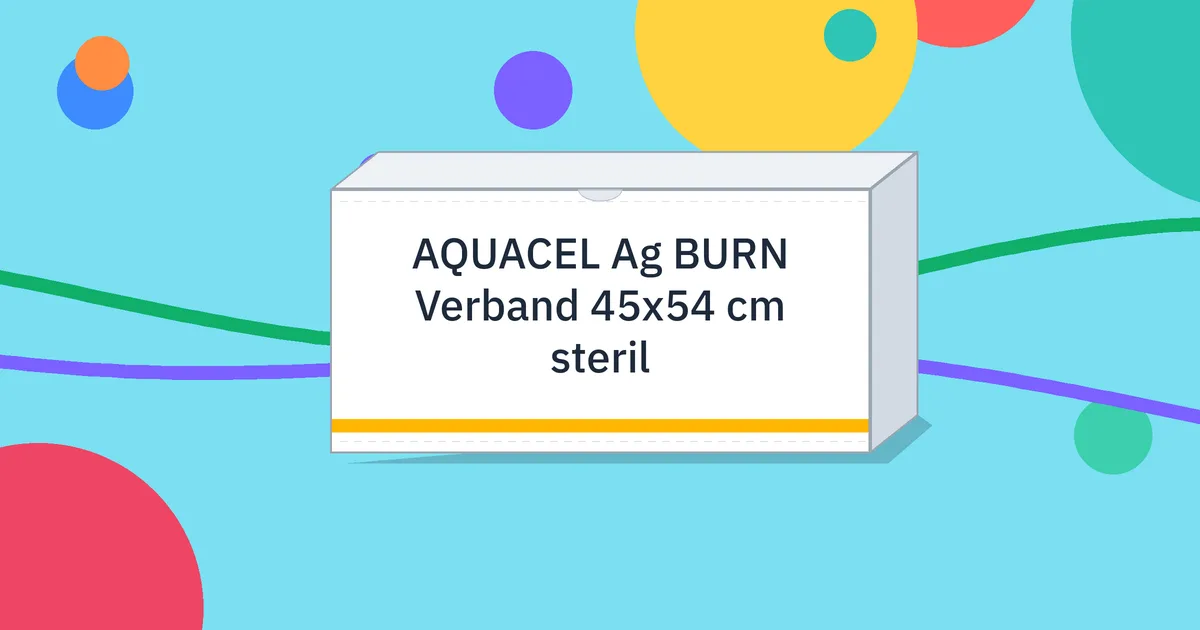 Symbolbild: Packung mit der Aufschrift AQUACEL Ag BURN Verband 45x54 cm steril (PZN 05525368) – Verfügbarkeit und Bezug in Apotheken in Frankfurt am Main