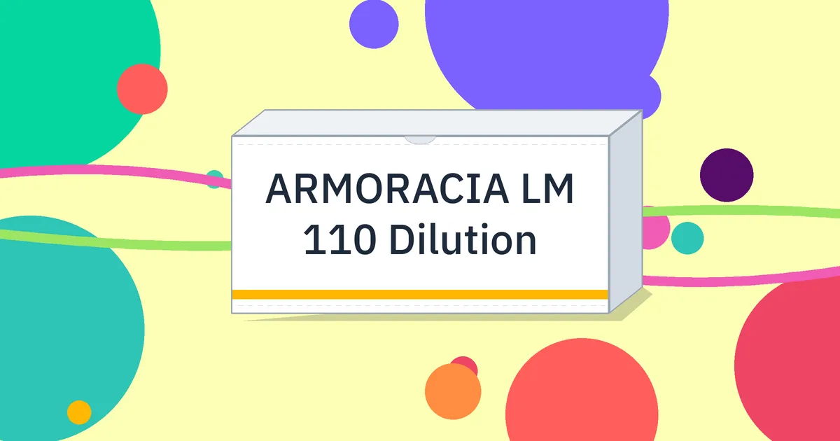 Symbolbild: Packung mit der Aufschrift ARMORACIA LM 110 Dilution (PZN 13393900) – Verfügbarkeit und Bezug in Apotheken in Frankfurt am Main