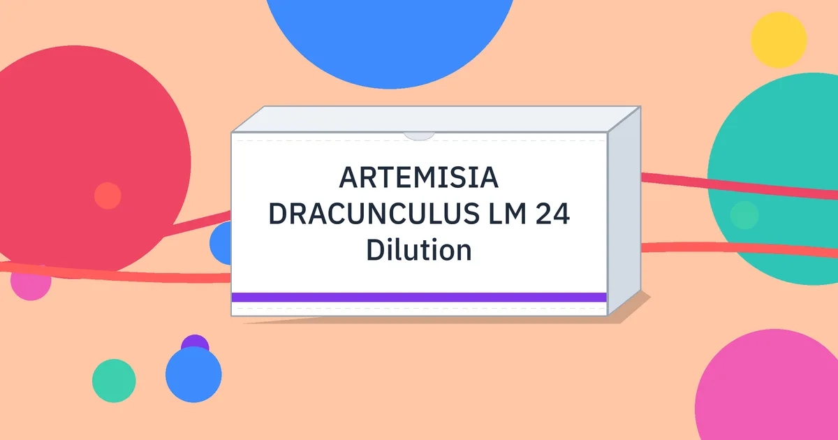 Symbolbild: Packung mit der Aufschrift ARTEMISIA DRACUNCULUS LM 24 Dilution (PZN 13394526) – Verfügbarkeit und Bezug in Apotheken in Frankfurt am Main