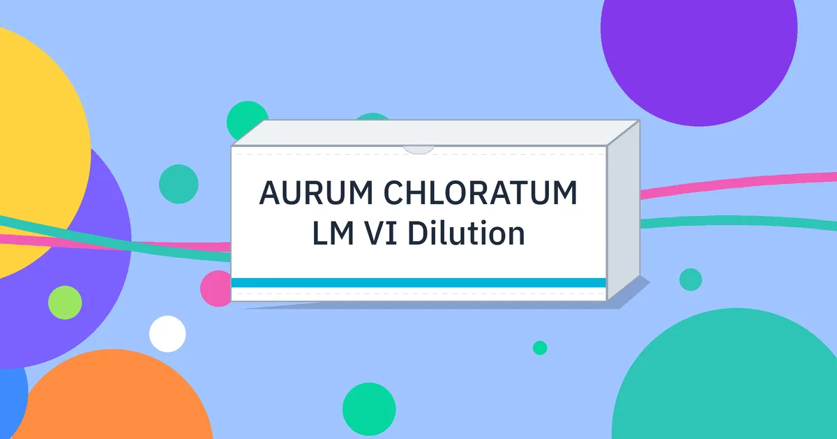 Symbolbild: Packung mit der Aufschrift AURUM CHLORATUM LM VI Dilution (PZN 02821020) – Verfügbarkeit und Bezug in Apotheken in Frankfurt am Main