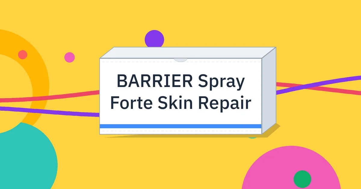 Symbolbild: Packung mit der Aufschrift BARRIER Spray Forte Skin Repair (PZN 17440878) – Verfügbarkeit und Bezug in Apotheken in Frankfurt am Main