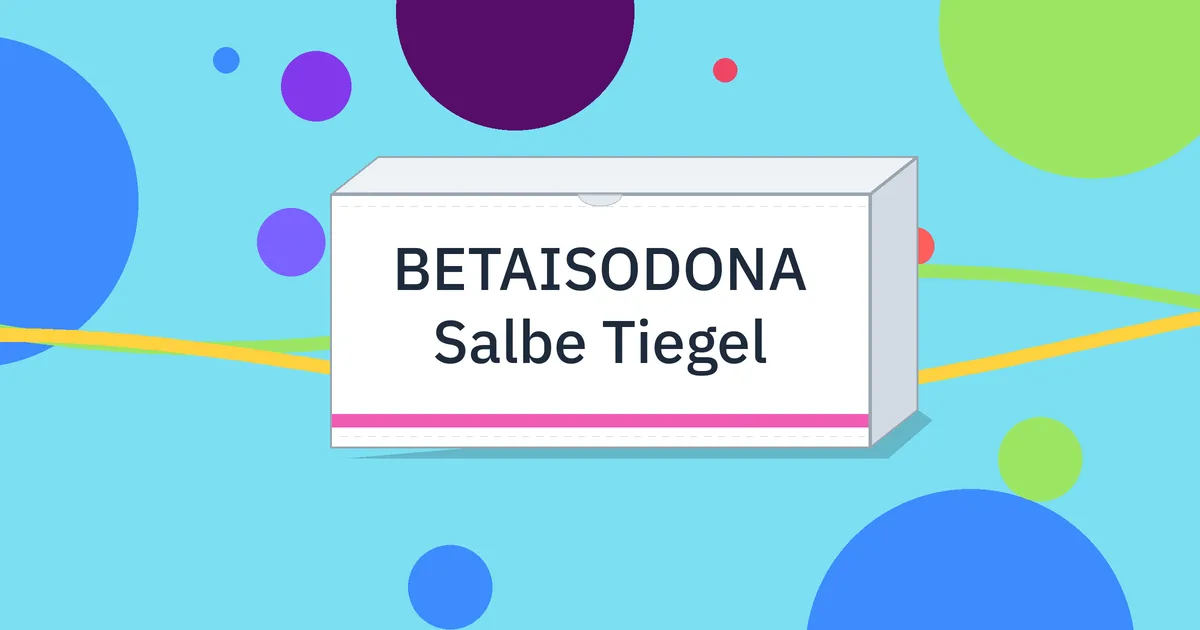 Symbolbild: Packung mit der Aufschrift BETAISODONA Salbe Tiegel (PZN 03337214) – Verfügbarkeit und Bezug in Apotheken in Frankfurt am Main