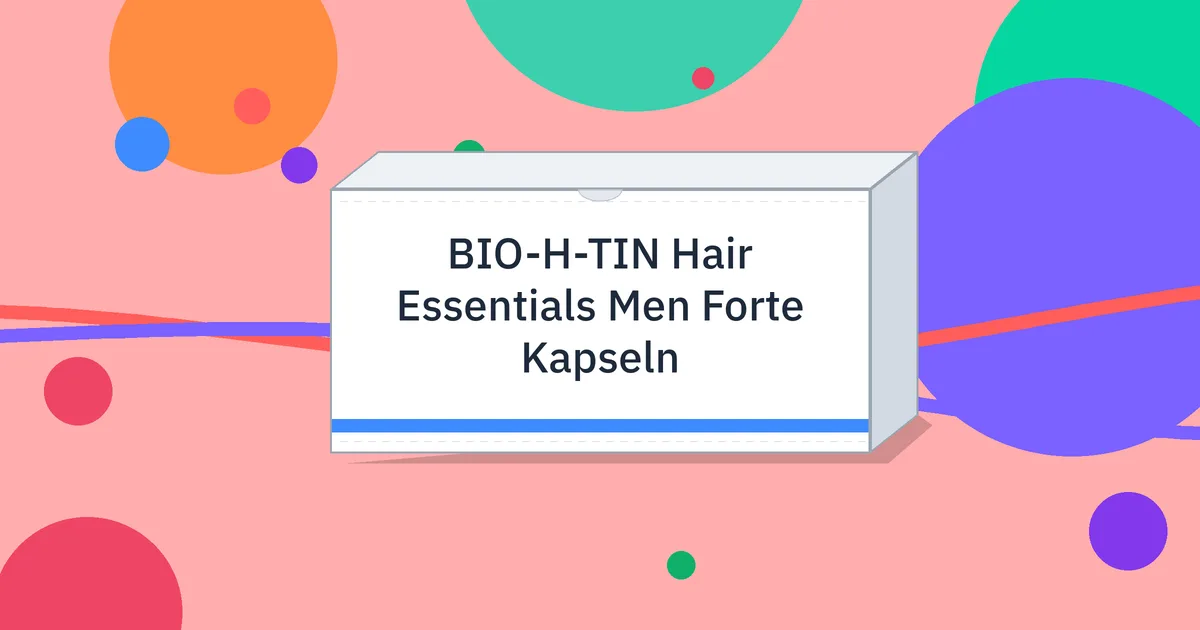 Symbolbild: Packung mit der Aufschrift BIO-H-TIN Hair Essentials Men Forte Kapseln (PZN 19451716) – Verfügbarkeit und Bezug in Apotheken in Frankfurt am Main