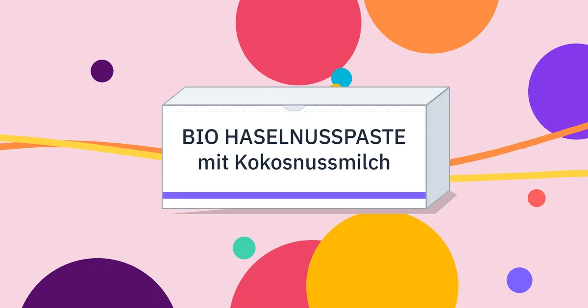 Symbolbild: Packung mit der Aufschrift BIO HASELNUSSPASTE mit Kokosnussmilch (PZN 19399660) – Verfügbarkeit und Bezug in Apotheken in Frankfurt am Main